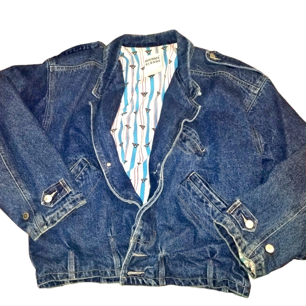 Vintage Michael Sloane Heavy Denim Jacket - Gem